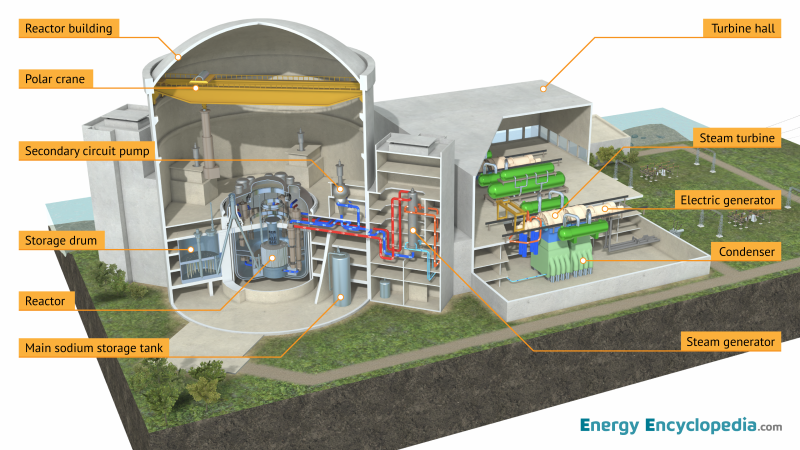 Labelled diagram of the Superphénix nuclear power plant - Images - Free ...